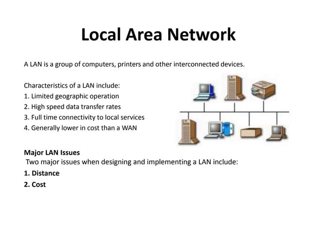 Local Area Network Pptx Computer Networking Computing