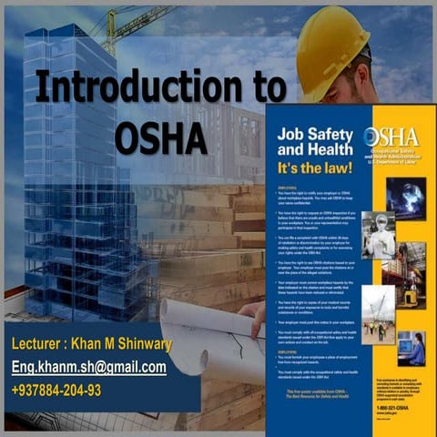 Introduction to OSHA | PPTX