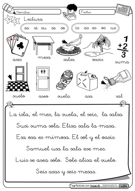 Silabario (juega con las palabras) | PDF