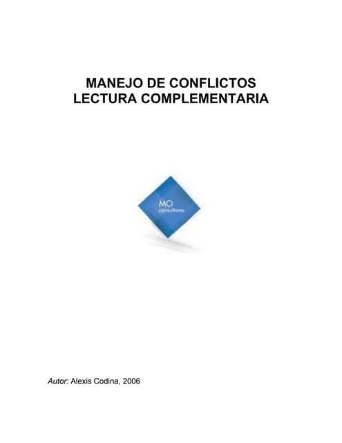 Manejo De Conflictos | PPT