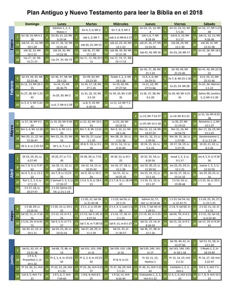 Plan De Lectura De La Biblia En Un Año En Orden Cronológico