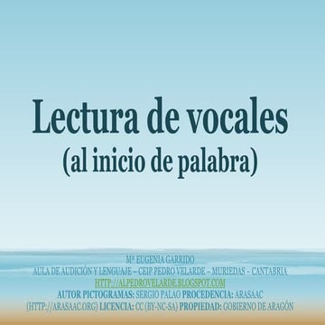 Lectura de vocales | PPTX