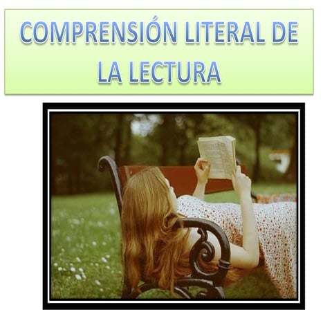 Lectura literal | PPTX