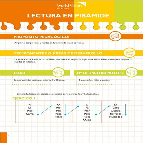LECTURA PIRÁMIDE estrategias para fluidez | PDF