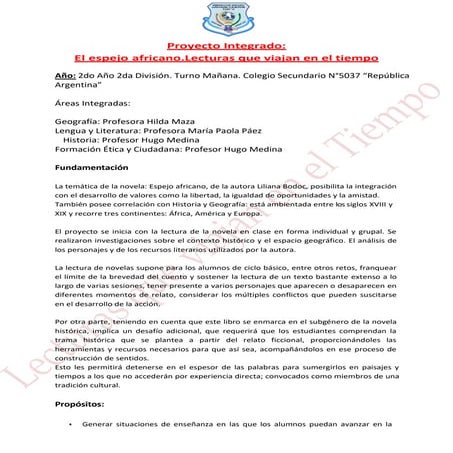 LECTURA QUE VIAJAN EN EL TIEMPO -ESPEJO AFRICANO SEGUNDO AÑO 2024 (1).pdf