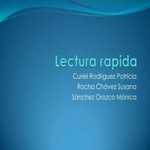 Lectura Rapida | PPTX