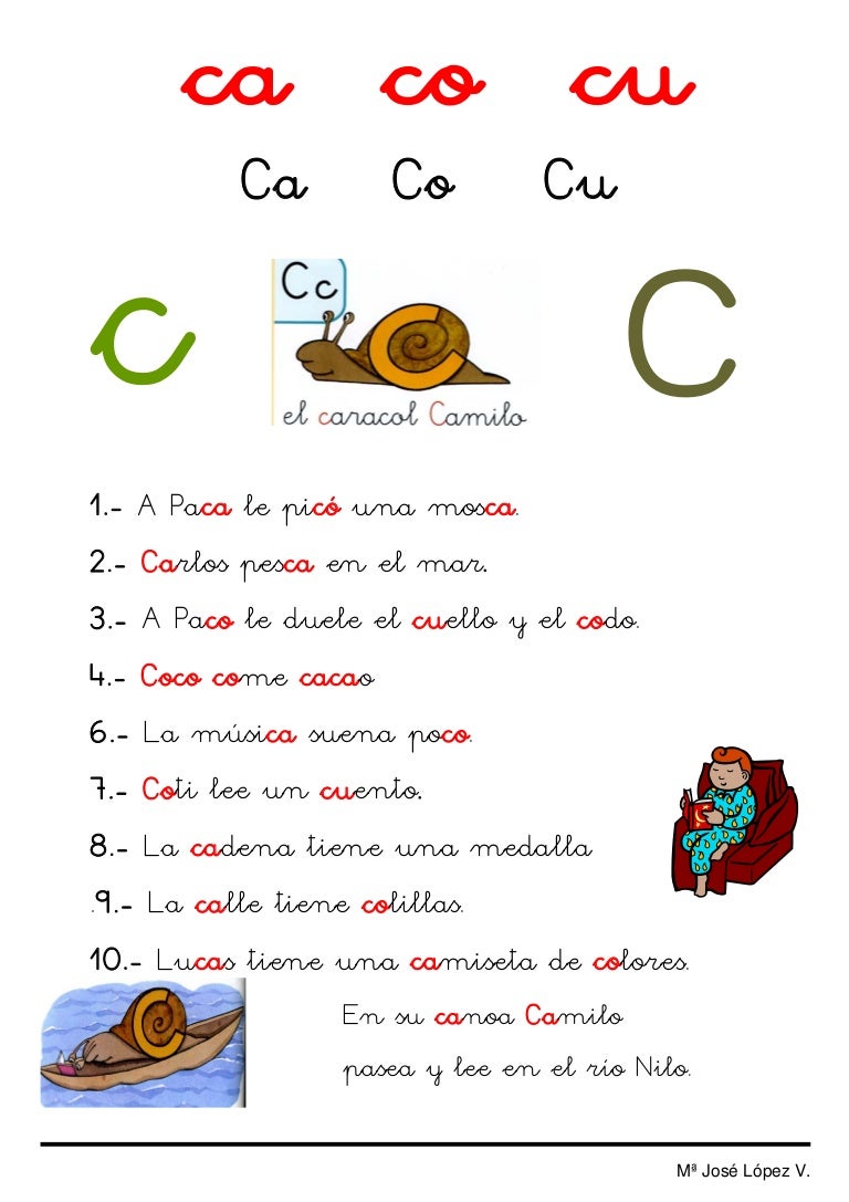 Lectura Con La Letra C