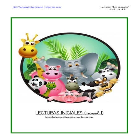 Lecturas de animales. Nivel 1 | PDF
