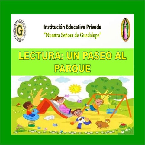 Lectura un paseo en el parque | PPTX