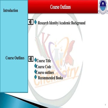 Lecture-01 Introduction to Fundamental of Analytical Chemistry | PPT