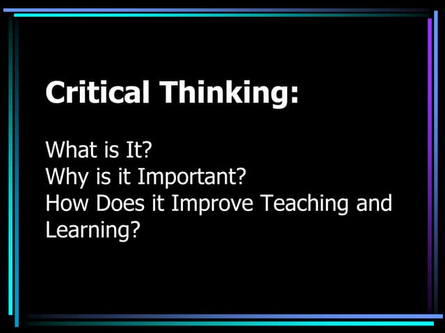 Conclusions in Critical Thinking | PDF