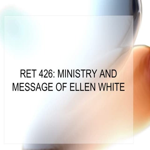 Lecture 01: Early Life | PPT | Christianity | Religion & Spirituality