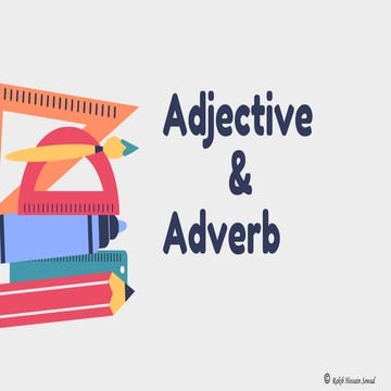 Important grammar rules of adjective and adverb | PPTX