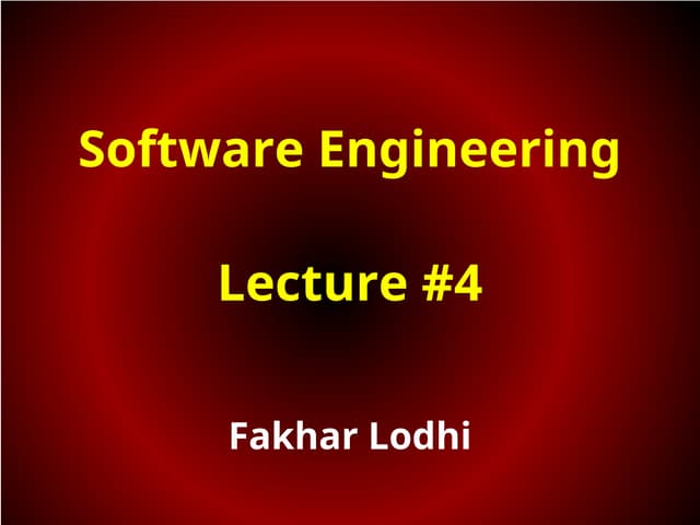 Software Engineering And It Lecture4ppt 0567