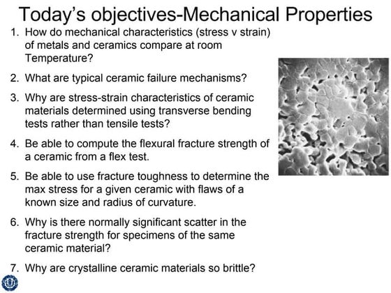 Mechanical properties of materials | PPTX