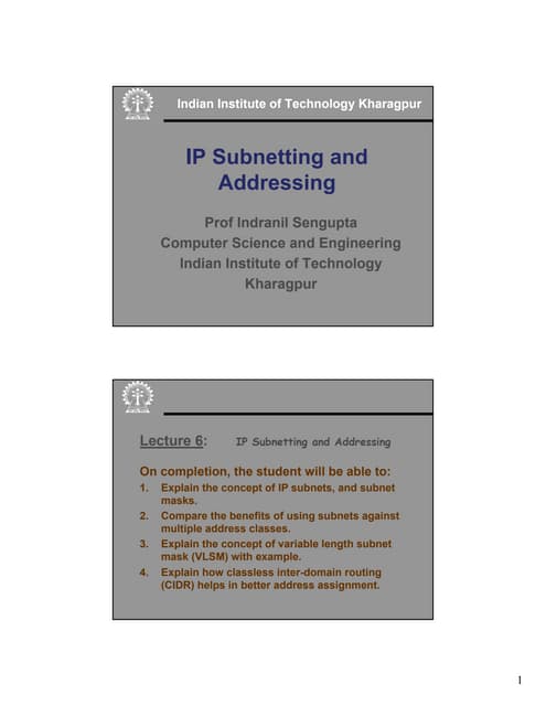 Subnetting Flsm And Vlsm With Examples Pptx Computer Networking Computing