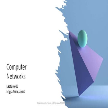 Lecture 06 Computer Networkspptx Lectures Ppt