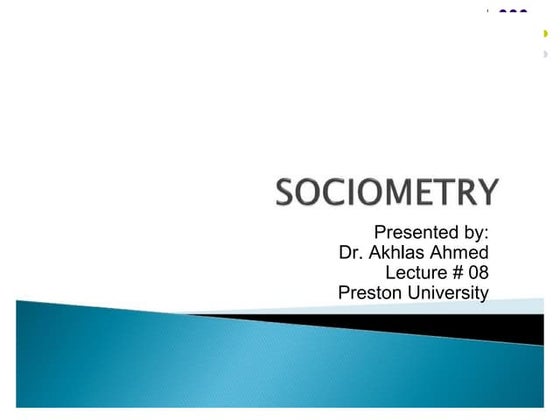 Sociometry techniques | PPT