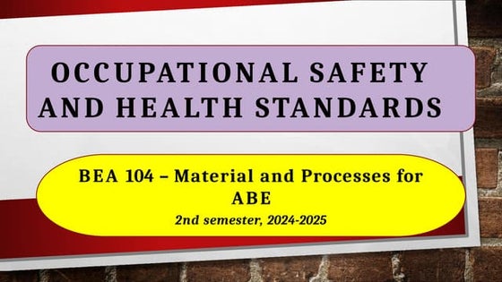 Training and Accreditation on occupation safety and health | PPT | Careers