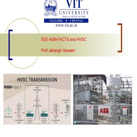 Lecture-1-Power-flow-control with HVDC and FACTS | PPT