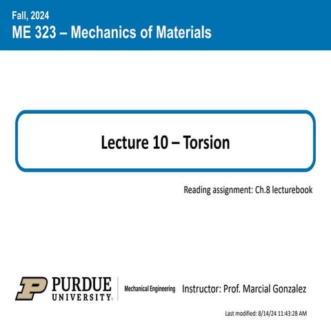 Torsional deformation in a twisted rod and bar | PDF | Physics | Science