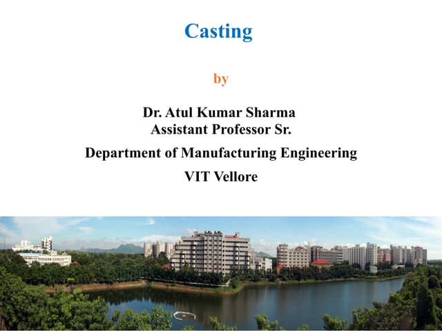 Design of castings and selection of the parting line | PPTX