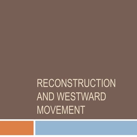 US History: Reconstruction and Westward Movement | PPTX