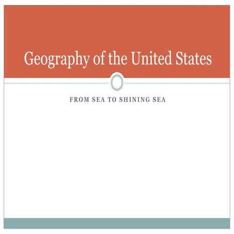 Geography: Geography of the United States | PPT