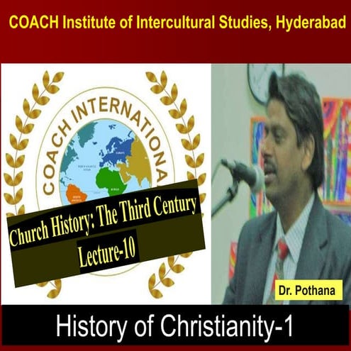Lecture 12: History of Christianity-1 | PPT