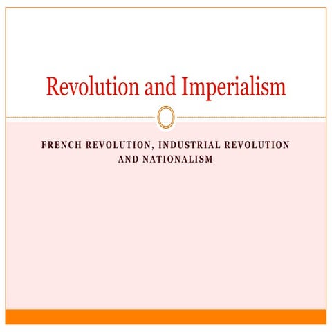 World History: Revolution and Imperialism | PPT