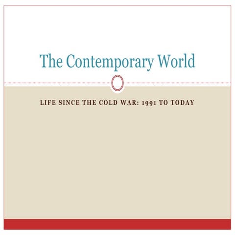 US History: Contemporary World | PPT