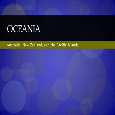 Geography: Geography of Oceania | PPTX | Australia and Oceania Travel ...