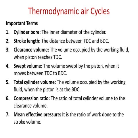 Thermodynamic Chapter 5 Air Standard Cycle | PPT