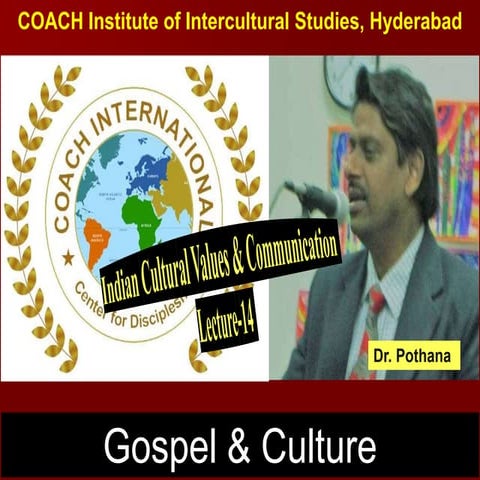 Lecture 14- Indian Cultural Values & Communication | PPSX