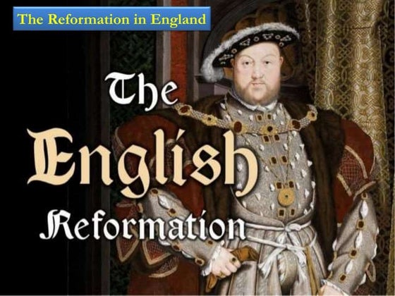 The English Reformation (F2010) | PPT