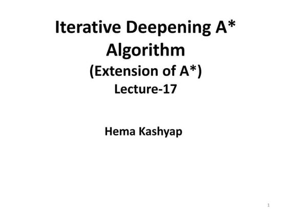 Lecture 16 Memory Bounded Search Pptx Databases Computer Software