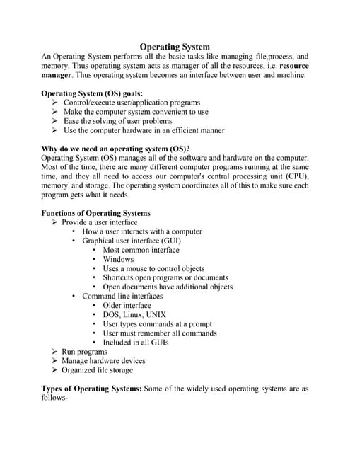 Batch operating system | PPTX