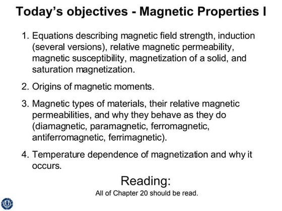 Magnetic materials & B-H Curve | PPTX | Chemistry | Science