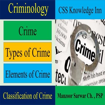 Crime presentation | PPTX