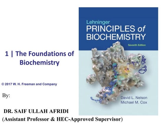 Chapter 1 - Introduction to Biochemistry (slideshare) | PPT | Biological Sciences | Science