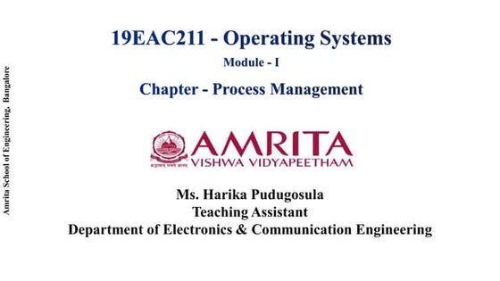 Processes in Operating System | PPTX | Operating Systems | Computer ...