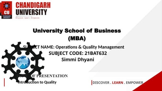 Introduction to Quality | PDF