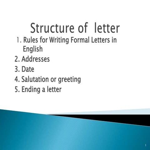 Lecture 1 the letter | PPTX