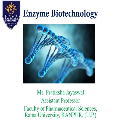Enzyme immobilisation unit1 biotechnology | PDF