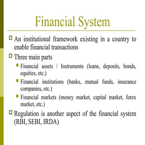 An institutional framework existing in a | PPT