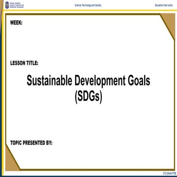 8 Millennium Development Goals (MDG) | PPTX