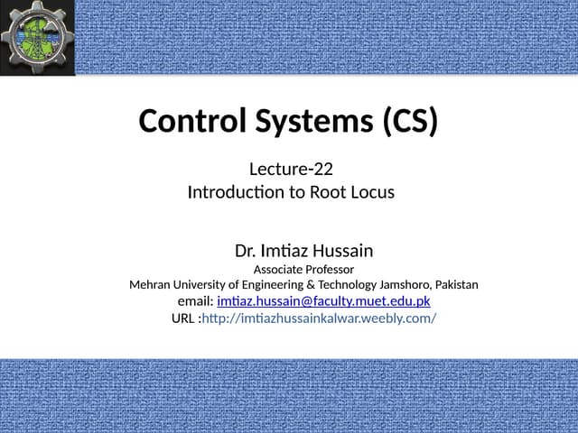 Lecture 22introductiontorootlocuspptx