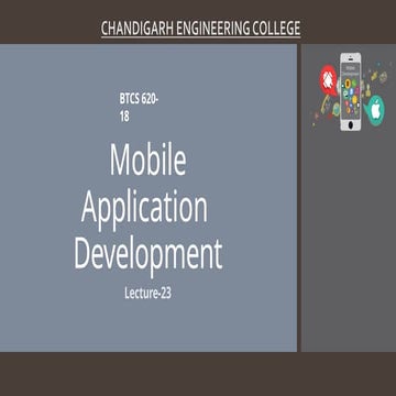 It's notes for mobile application development part 2 | PPTX