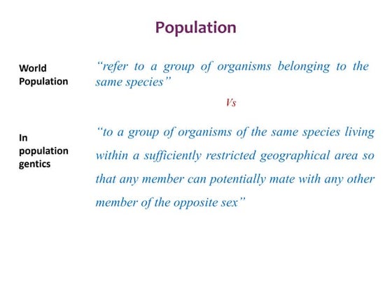Mechanisms of evolution-I | PPT