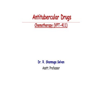 ANTITUBERCULAR DRUGS | PDF